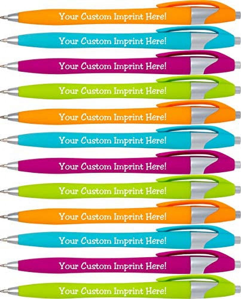 Custom Colored Ink Pens Soft-touch | Neon Ink Colors | Personalized ...