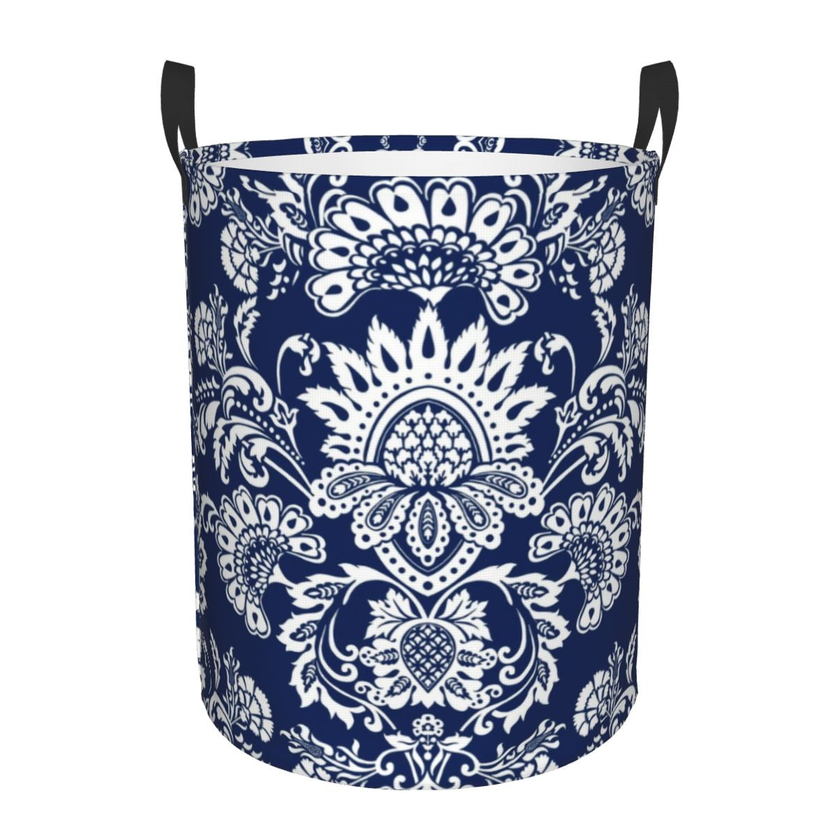 Custom Colorful Retro Paisley Pattern Laundry Hamper Large Storage ...