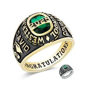 Mementos Jewelry USA Customized Ultimate 10kt White Gold Class Rings ...