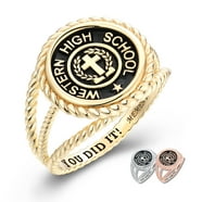 Keepsake Personalized Men's Square Class Ring - Walmart.com