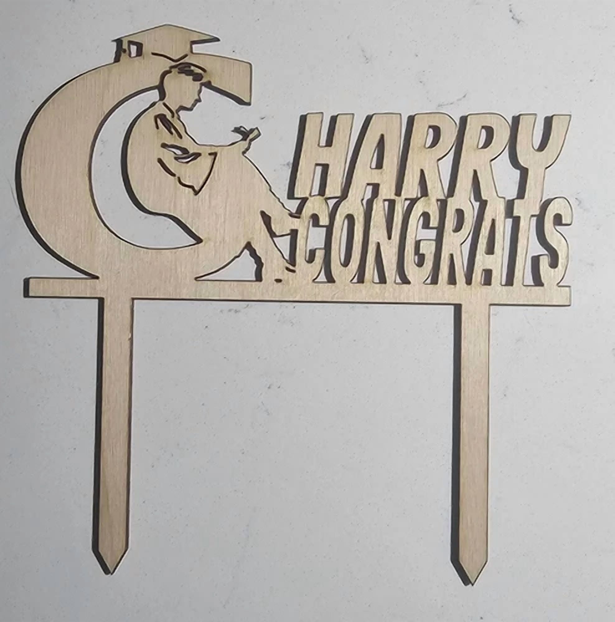 Custom Congrats Graduation Cake Topper - Walmart.com