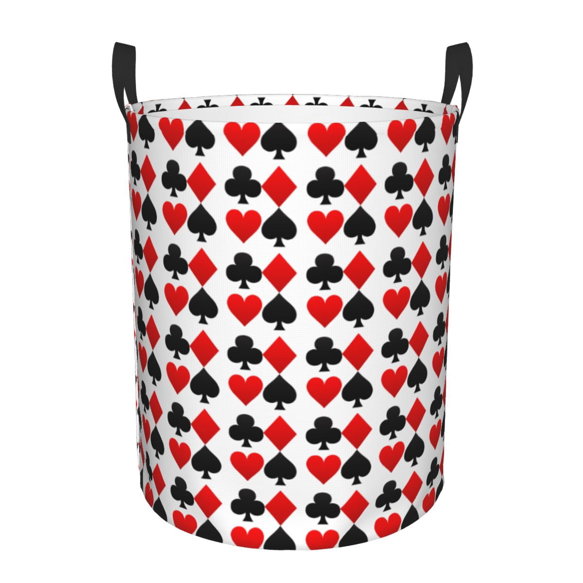 Custom Cool Poker Playing Cards Pattern Laundry Hamper Large Clothes ...