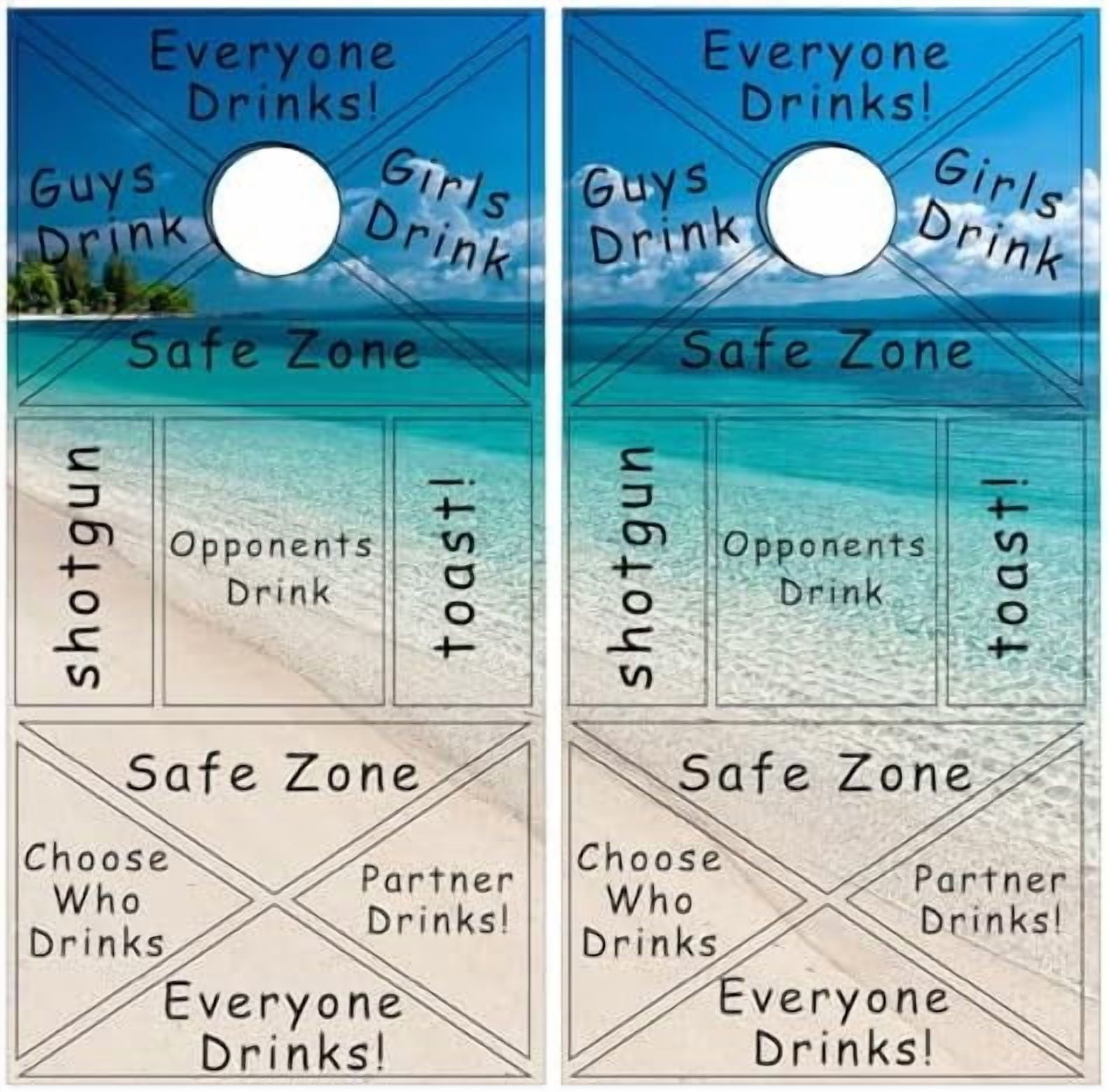 Custom Cornhole Board Vinyl Wrap Decals - 2pcs Personalized Cornhole ...