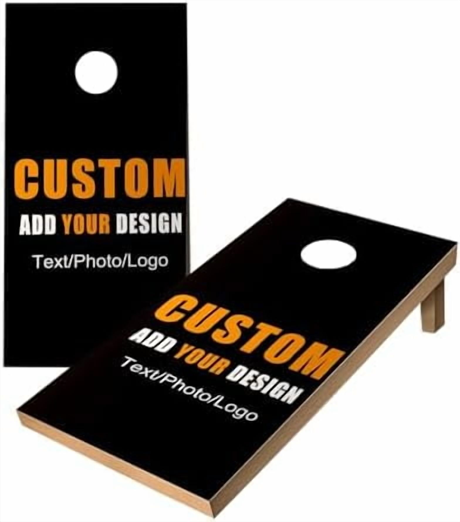 Custom Cornhole Board Vinyl Wrap Decals - 2pcs Personalized Cornhole ...