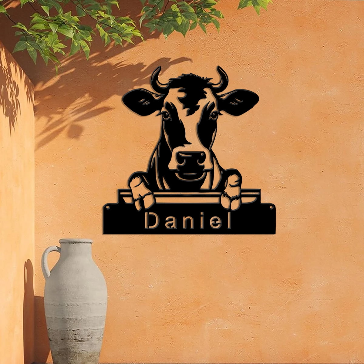 Custom Cow Metal Sign,Cow Wall Art,Cow Decor,Cow Farm Sign,Personalized ...