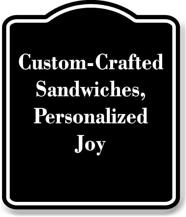 Custom-Crafted Sandwiches Personalized Joy BLACK Aluminium Composite ...