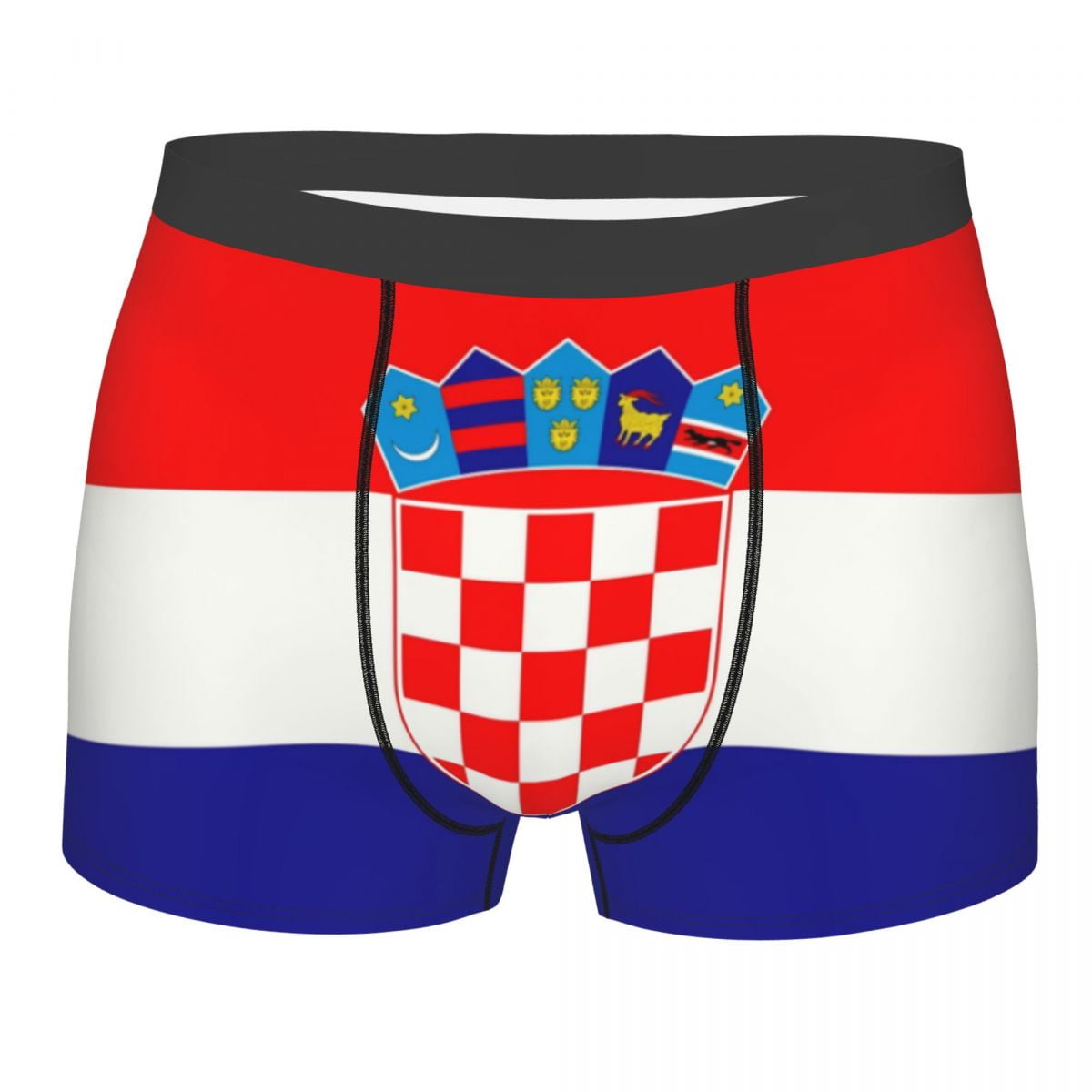 Custom Croatia Map Flag Underwear Men Breathbale Croatian Proud Boxer ...