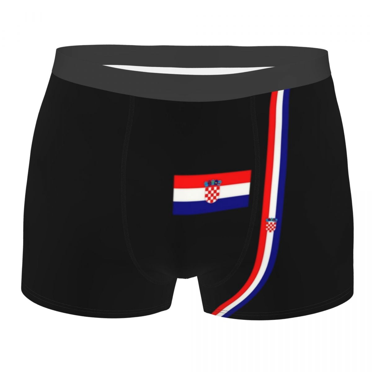 Custom Croatia Map Flag Underwear Men Breathbale Croatian Proud Boxer ...