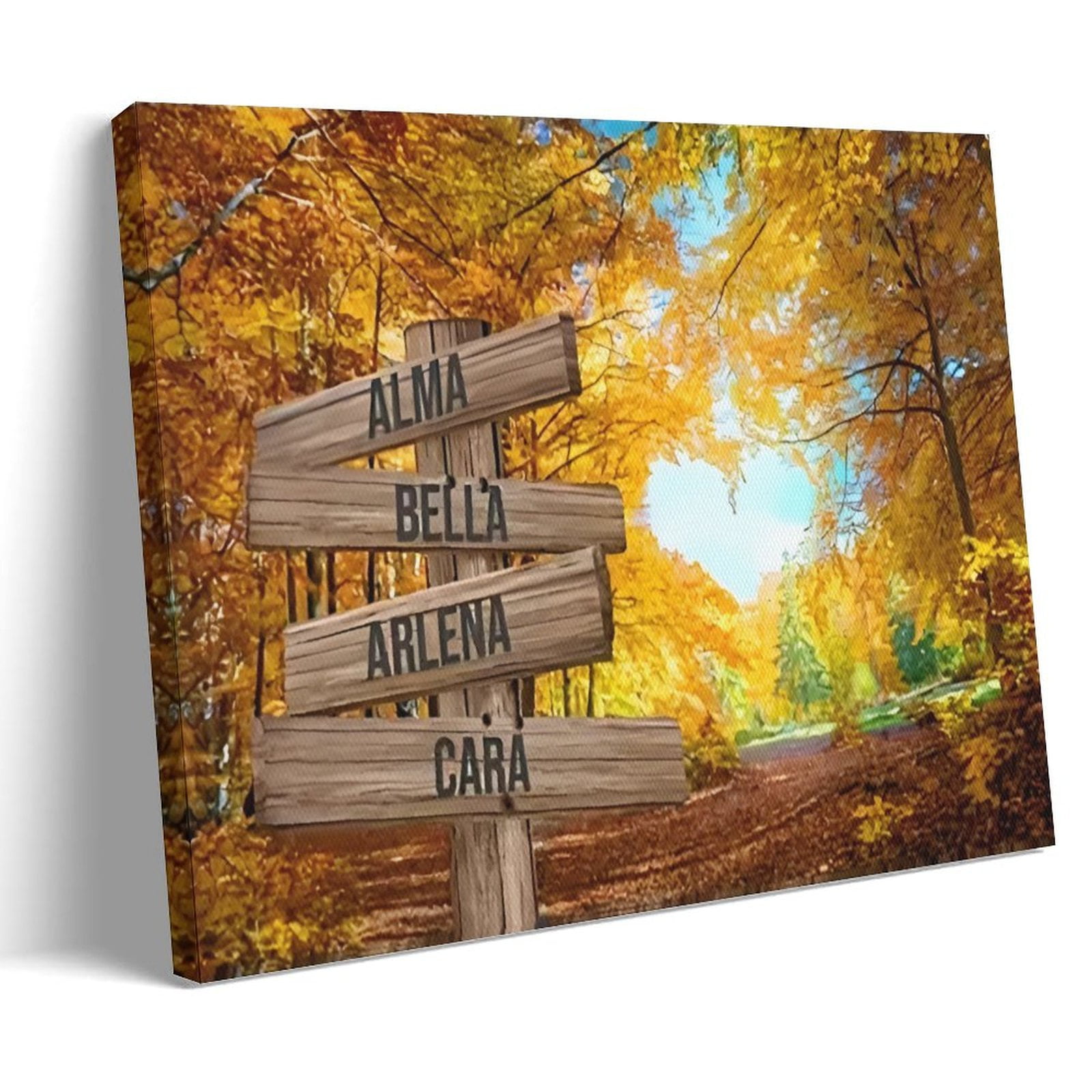 Custom Cross Street Sign Name Date Poster Poster Canvas Wall Art Living ...