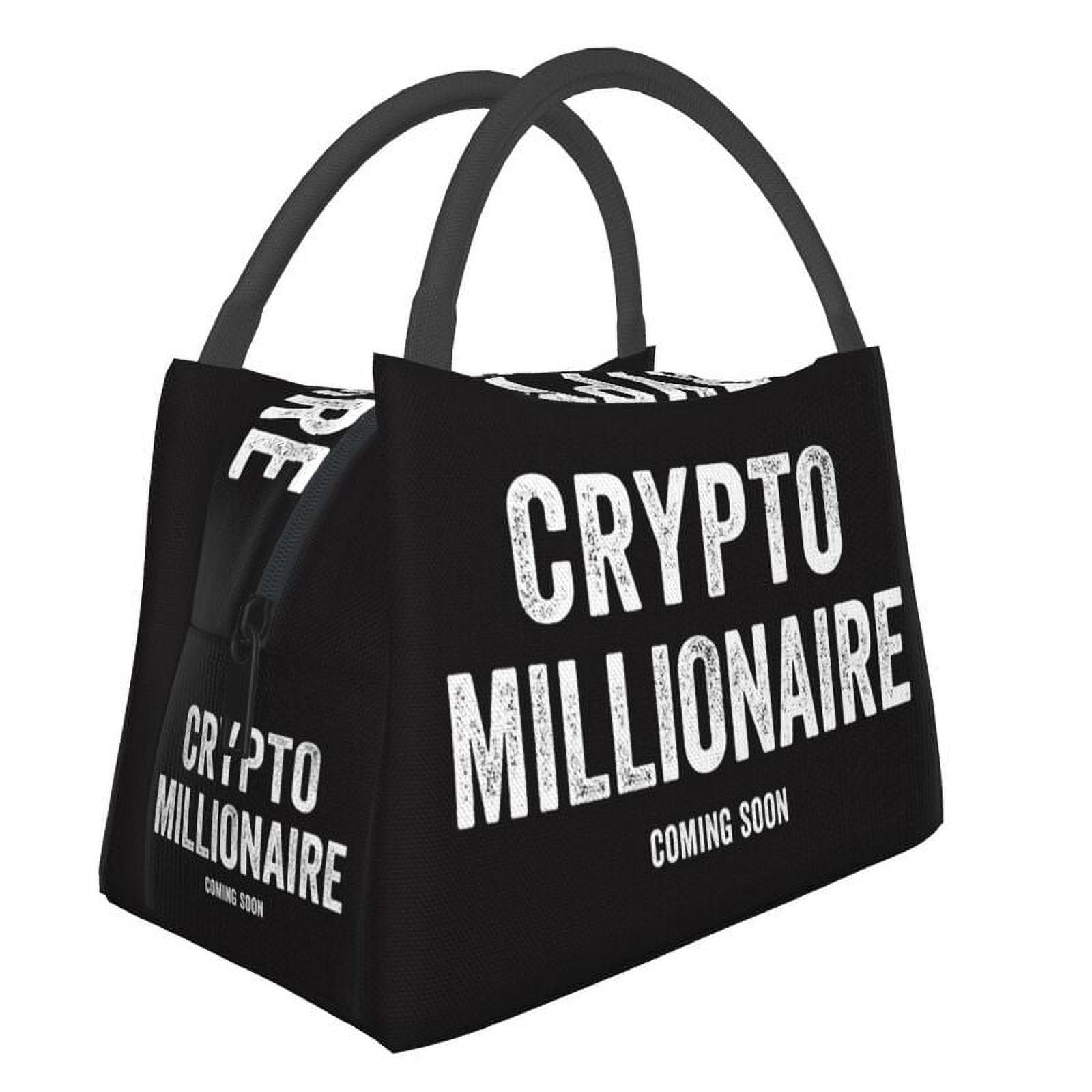 Custom Crypto Bitcoin Cryptocurrency Lunch Bags Men Women Warm Cooler ...