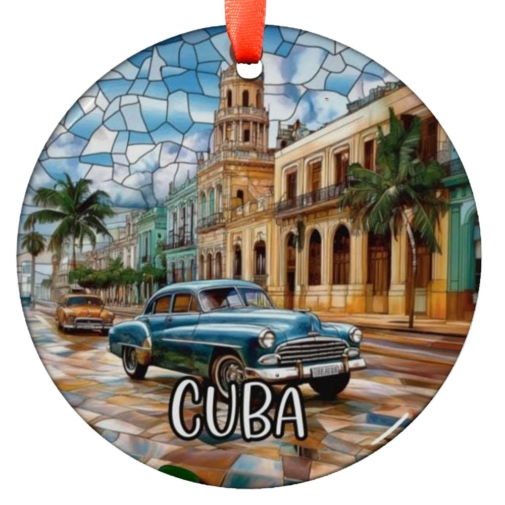 Custom Cuba Ornament |Faux |Unique Souvenir |Vacation Travel Gift ...