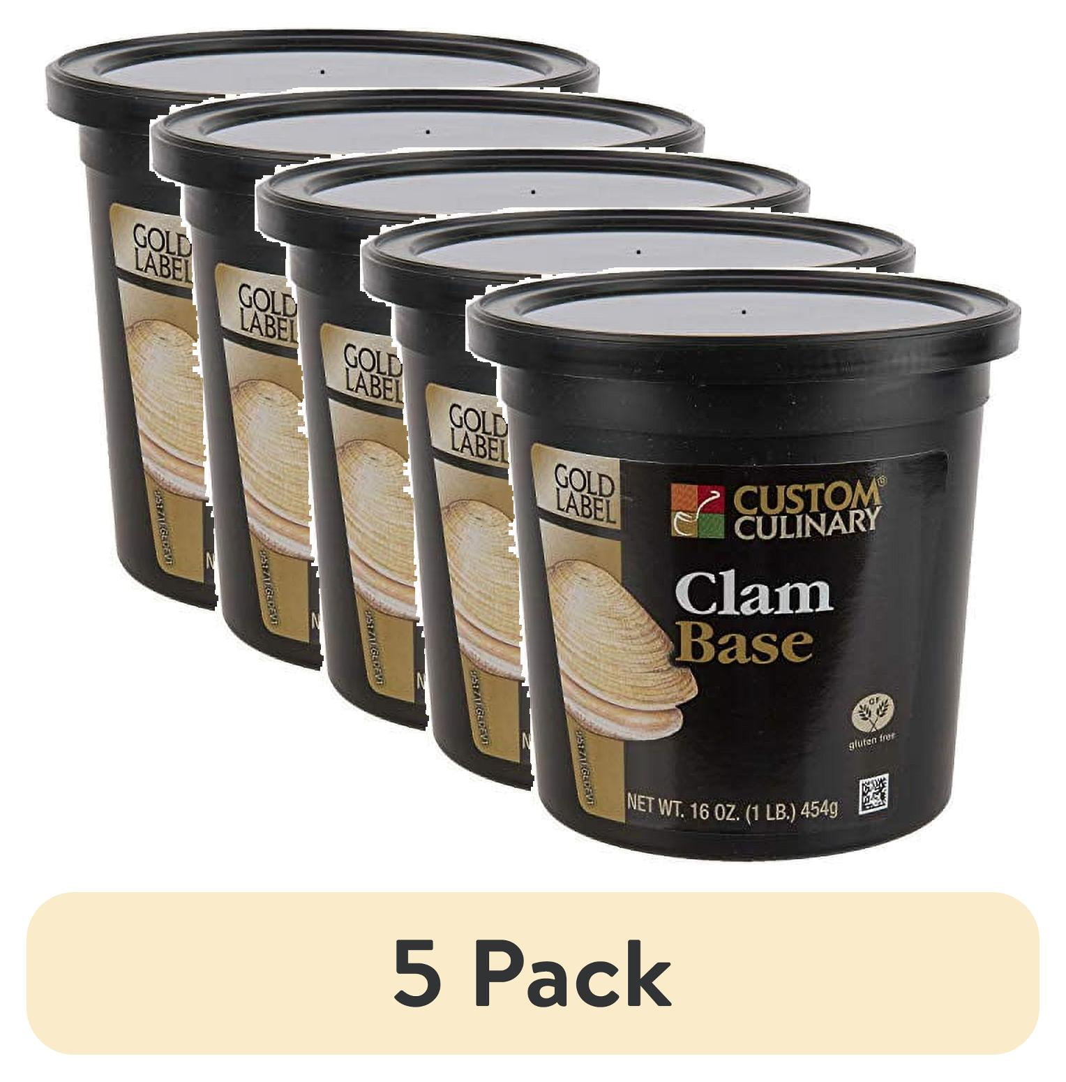 (5 pack) Custom Culinary Gold Label Clam Base, 1 lb. - Walmart.com