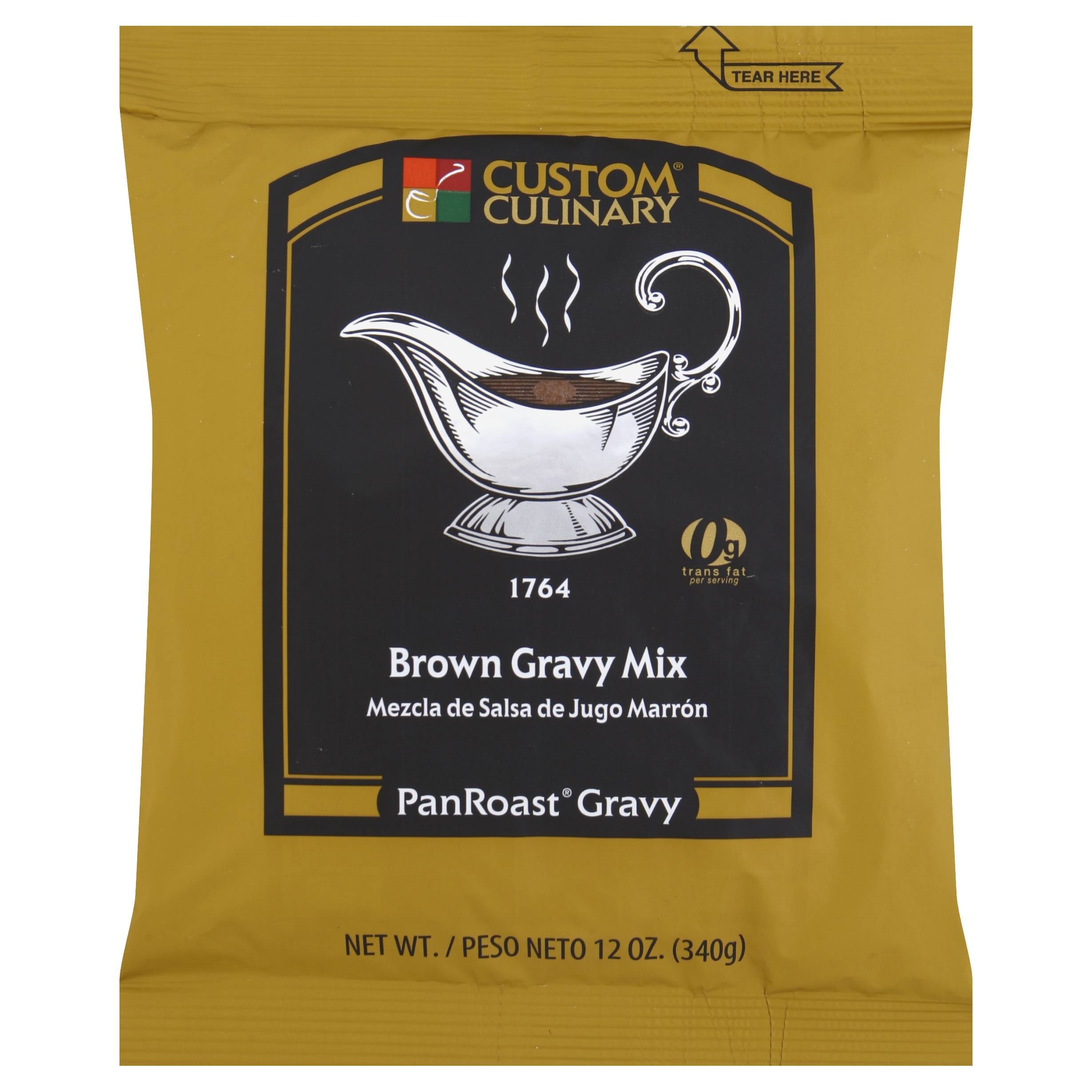 Custom Culinary PanRoast Brown Gravy Mix This is 1 - 12 ounce package ...