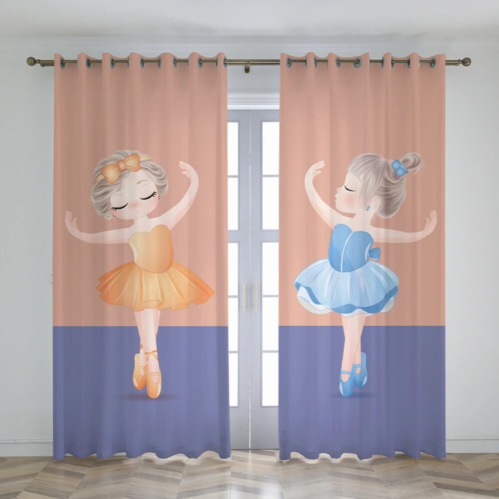 Custom Curtain Bedroom Girl Children's Room Pink ss Style Cute Cartoon ...
