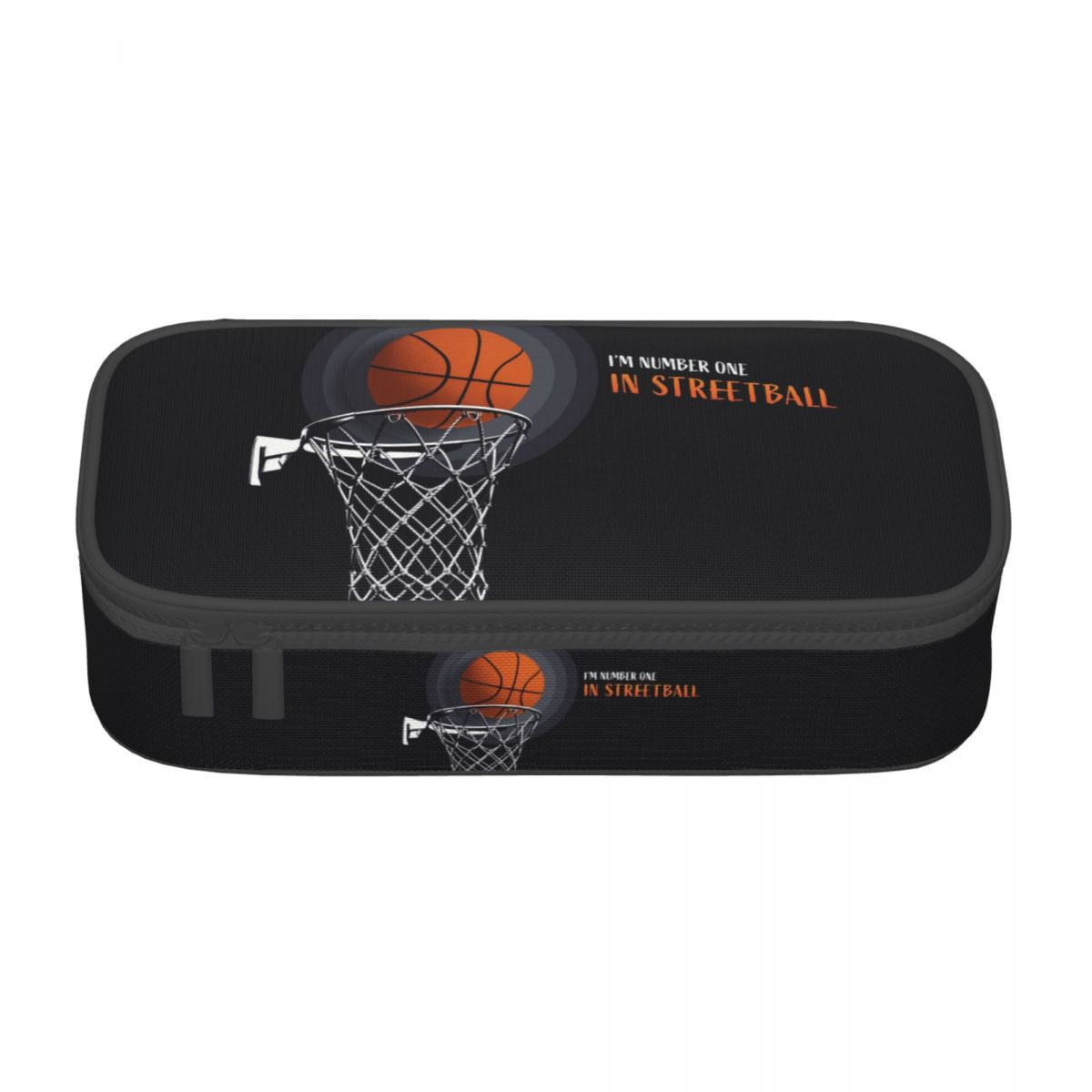 Custom Cute Basketball Dots Round Pencil Case for s Physical culture ...