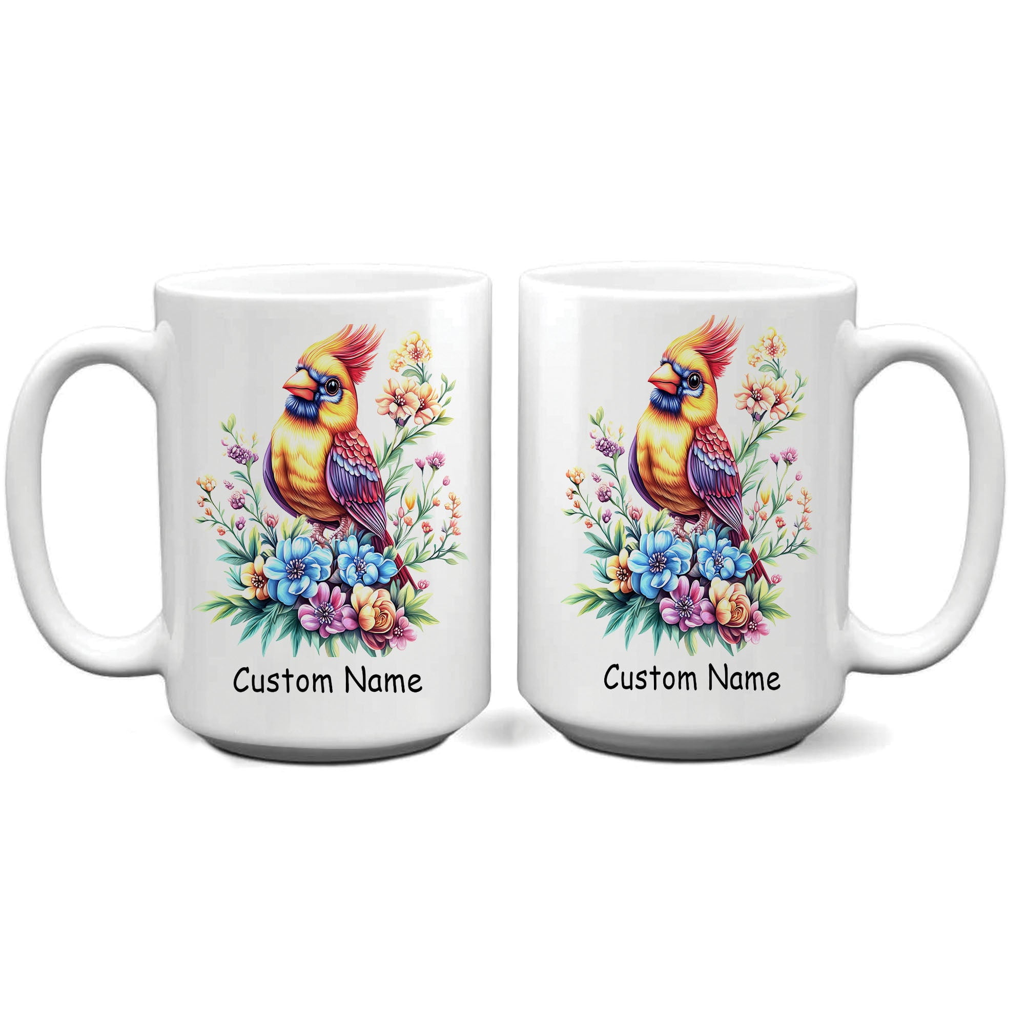 Custom Cute Cardinal Coffee Mug – Personalized Gift for Cardinal Lovers ...