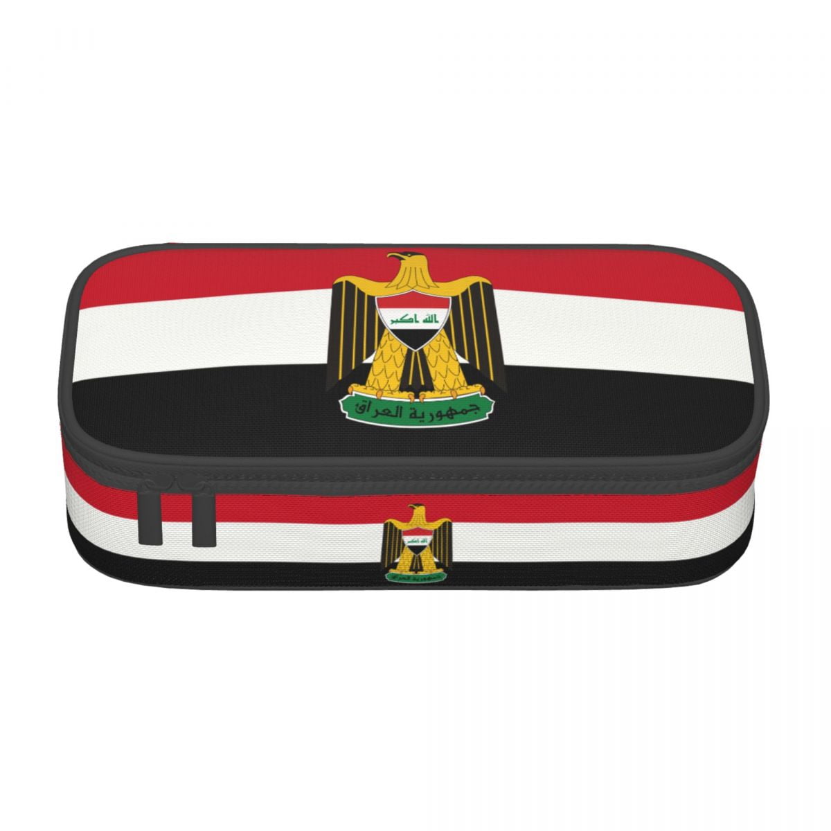 Custom Cute Flag Of Iraq Pencil Case for Gilrs Large Storage Pen Bag ...