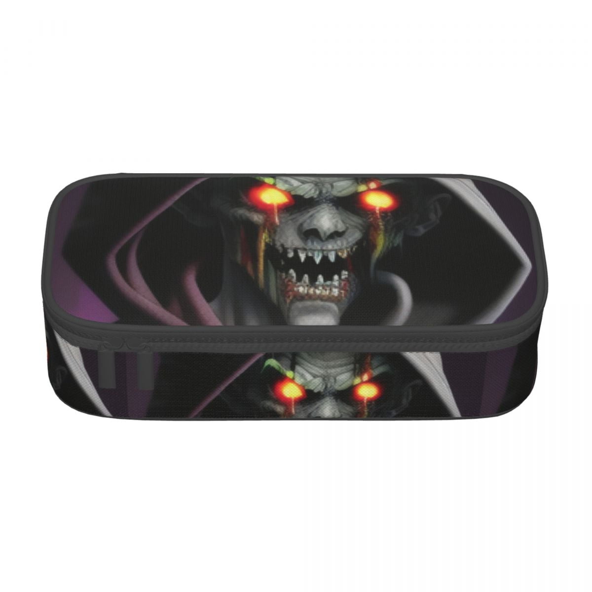 Custom Cute Gray And White Skulls Pattern Pencil Cases for s Gothic ...