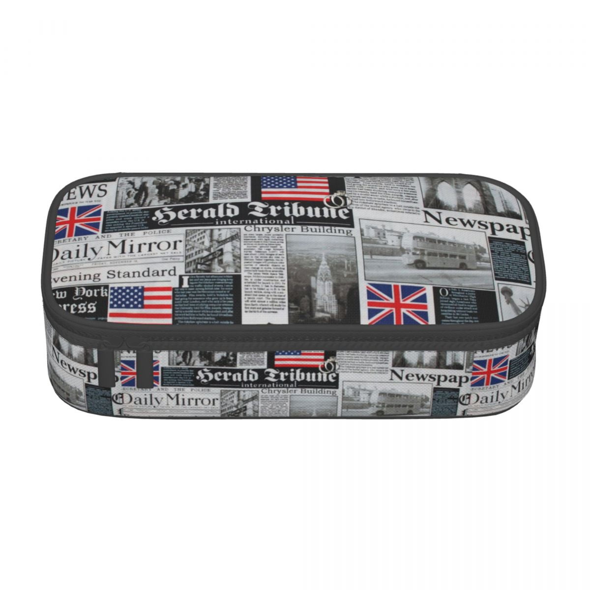 Custom Cute Heart Of British Flag Pencil Cases for Large Storage United ...
