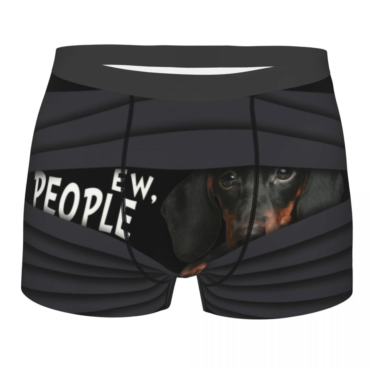 Custom Cute Little Dachshund Puppy Underwear Men Breathbale Weiner Dog ...