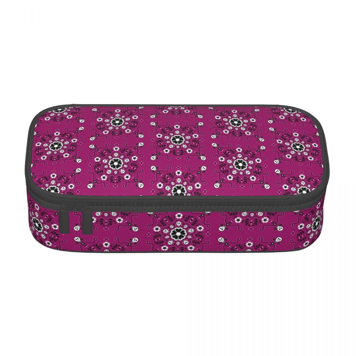 Custom Cute Skull Print Horror Pencil Cases for Large Capacity Skeleton ...