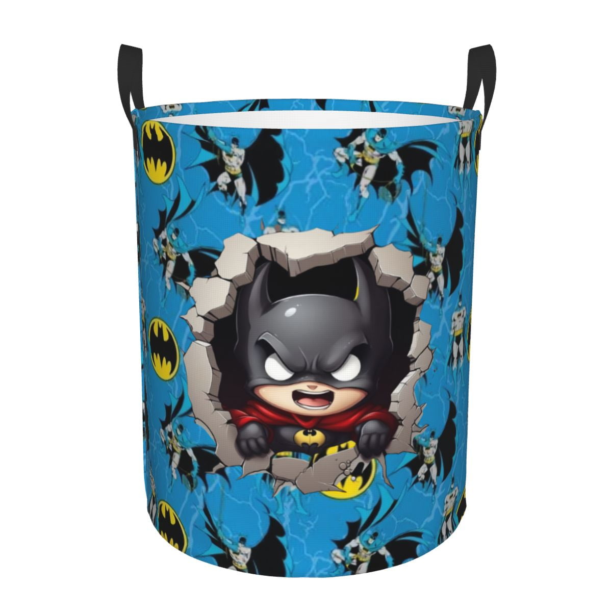 Custom CuteLittle Animals Bats Mans Laundry Basket Collapsible Symbol ...