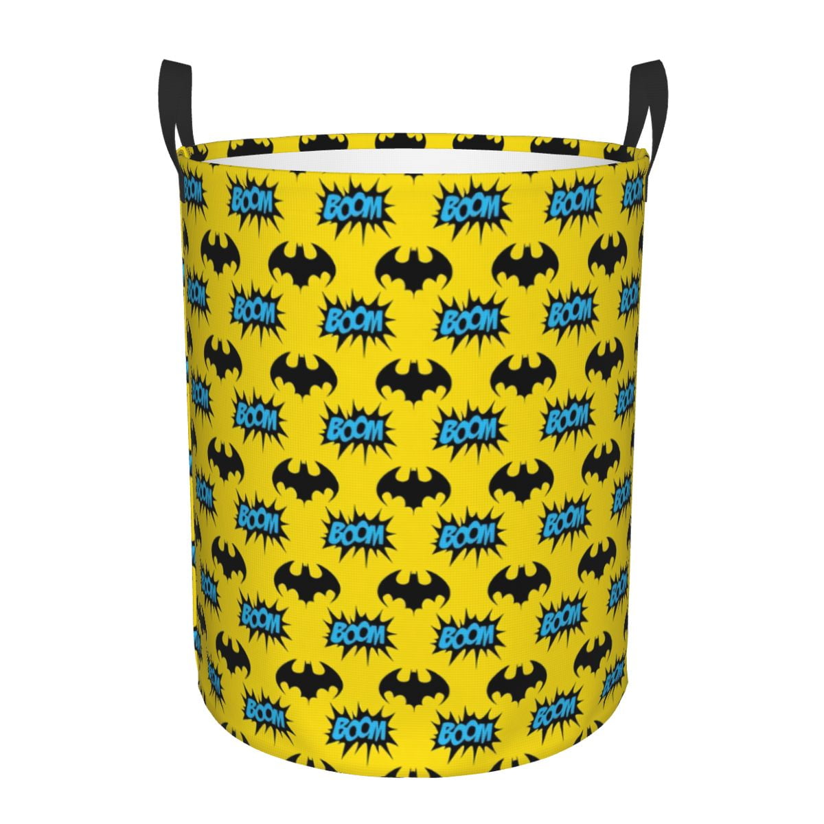 Custom CuteLittle Animals Bats Mans Laundry Basket Collapsible Symbol ...