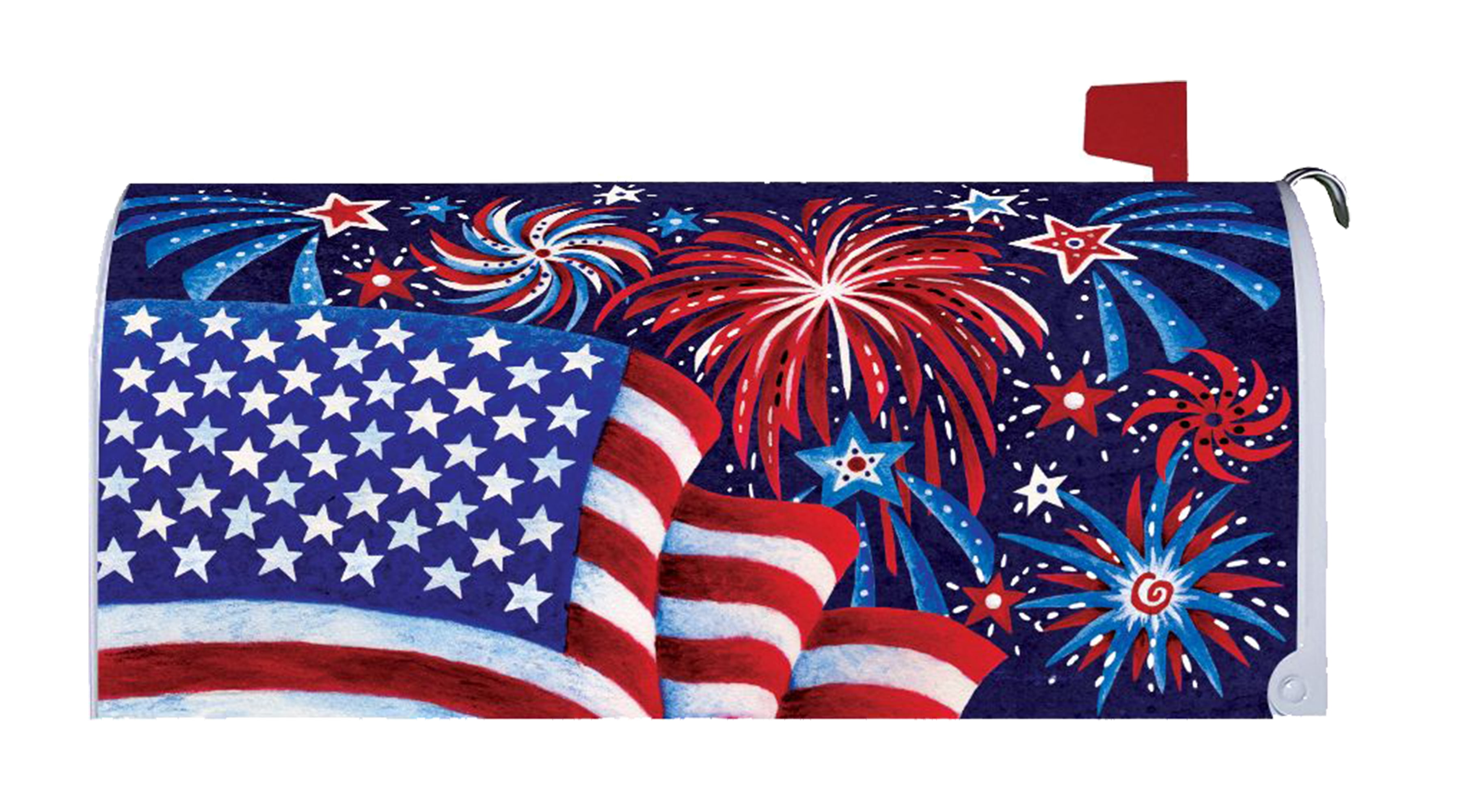 Custom Décor Fireworks and Flag Mailbox Makeover - Walmart.com