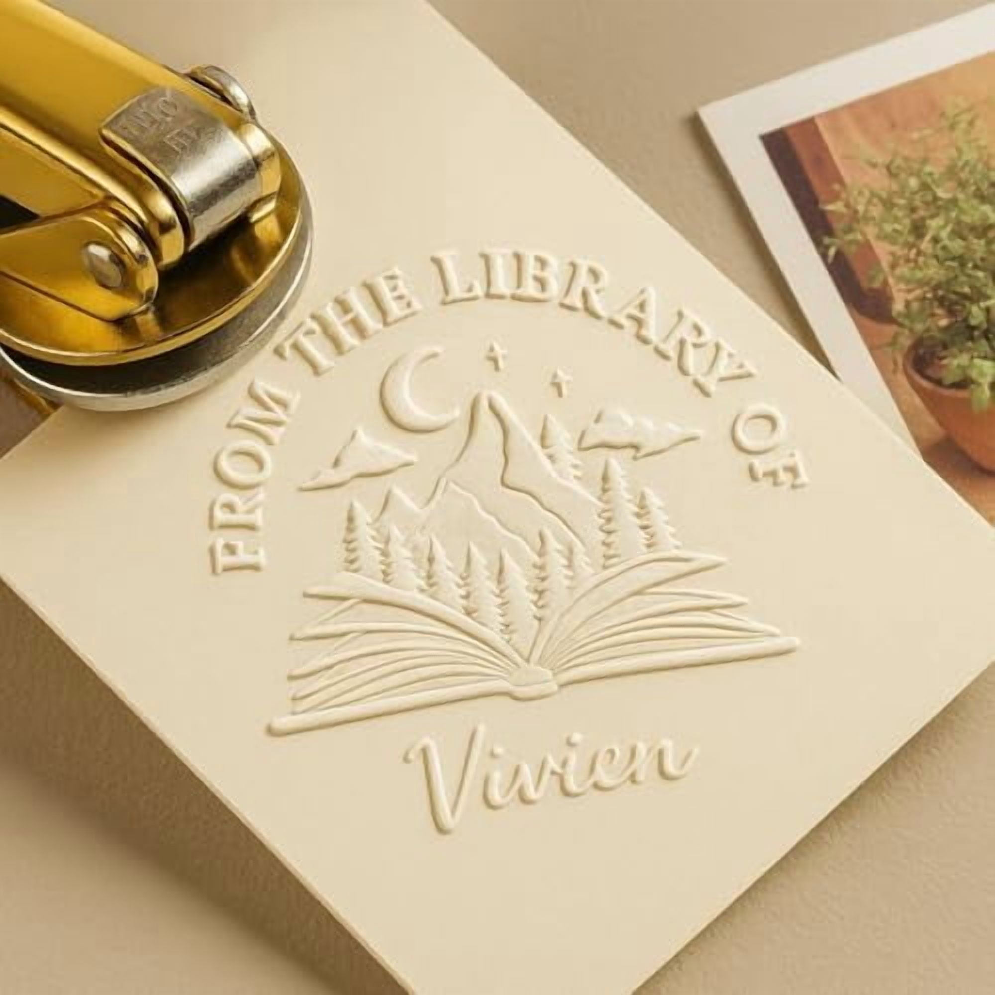 Custom DIY Embosser , Personalized from The Library of Design, Book ...
