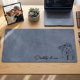 Custom Daddy Photo Desk Pad, Personalized Father's Day Mouse Mat Decor ...