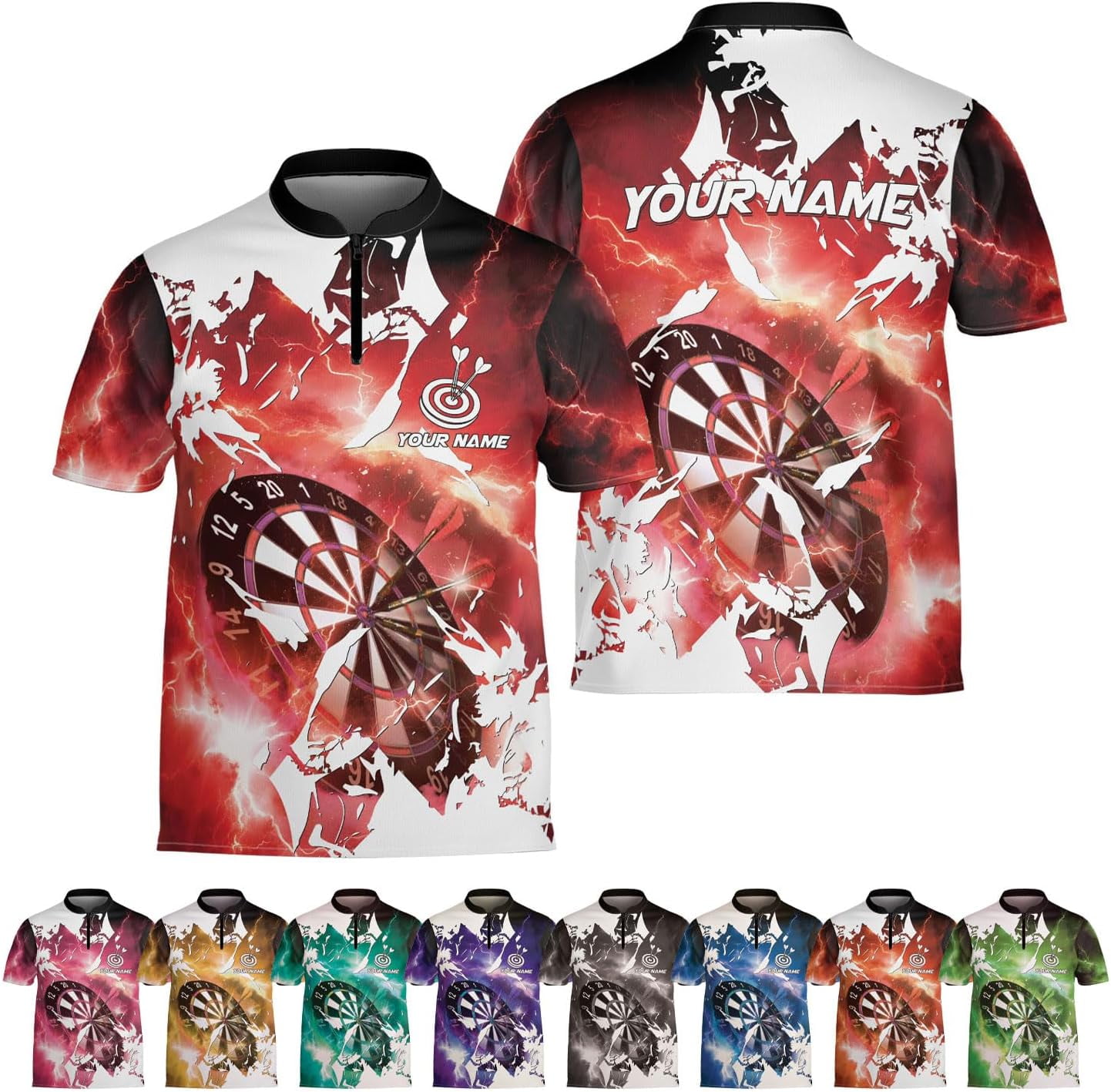 Custom Dart Shirts for Men Dart Bowling Jersey 3D Shirts Mens Darts ...