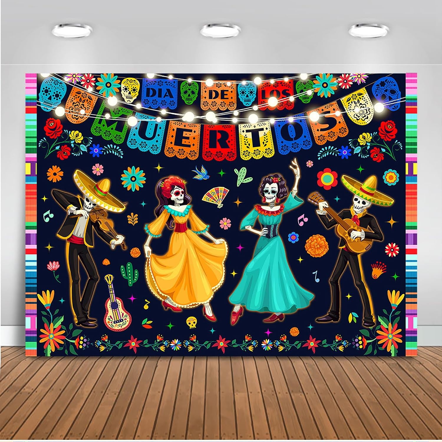Custom Day of The Dead Backdrop Mexican Dia DE Los Muertos Photography ...