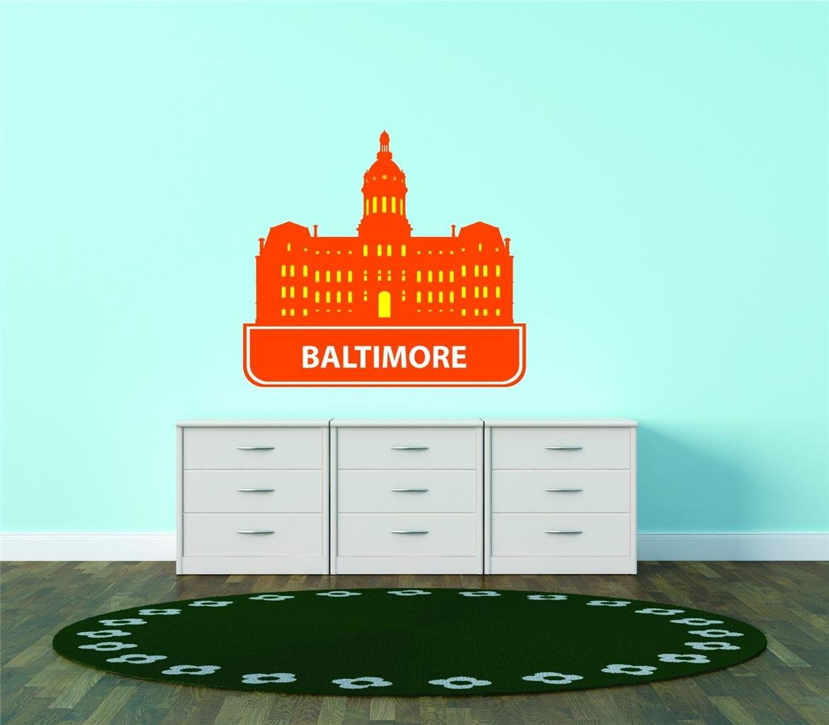 Custom Decals Baltimore Maryland United States Major City Geographical ...