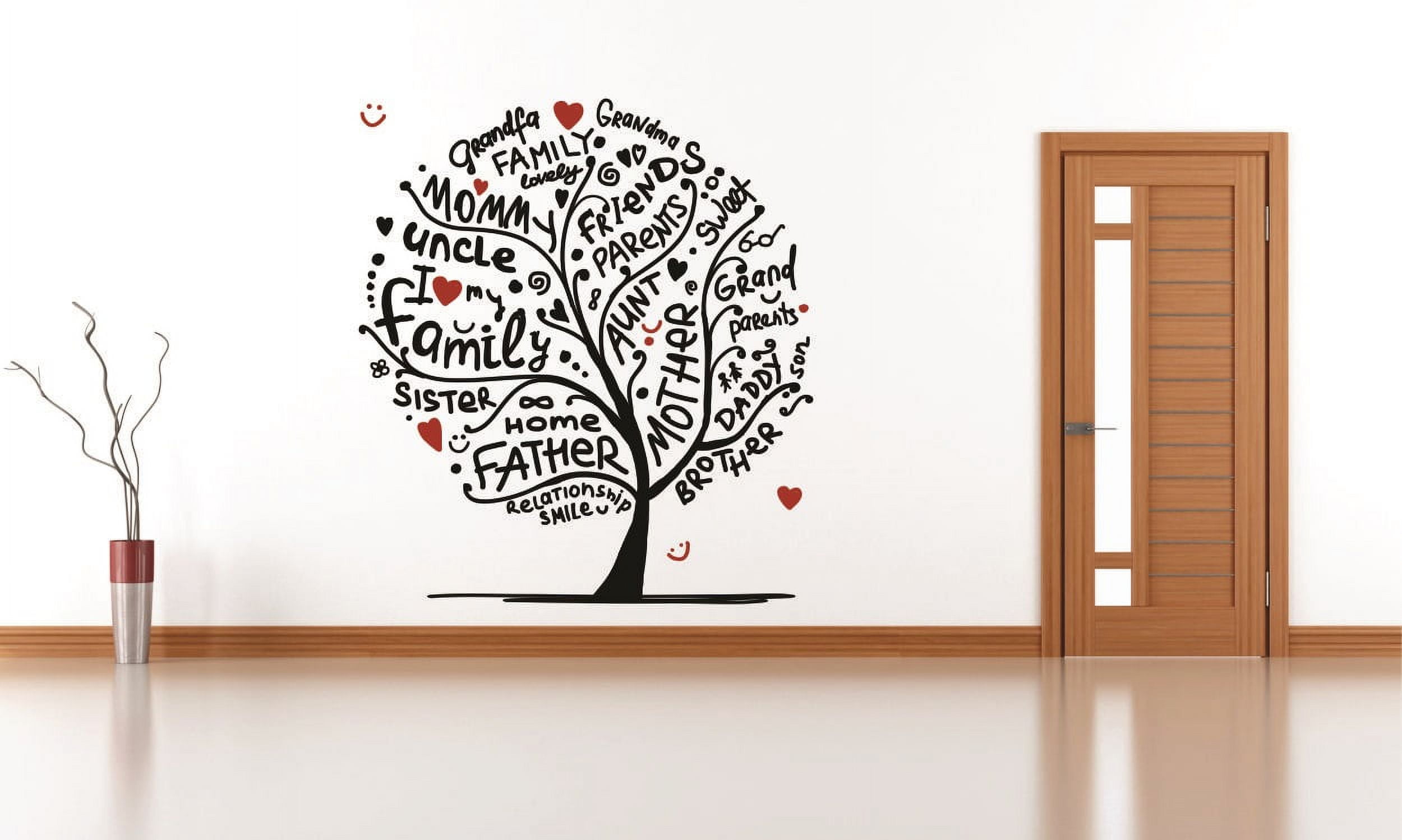 Custom Decals Family Tree Grandma Grandpa Mother Father Aunt Uncle ...