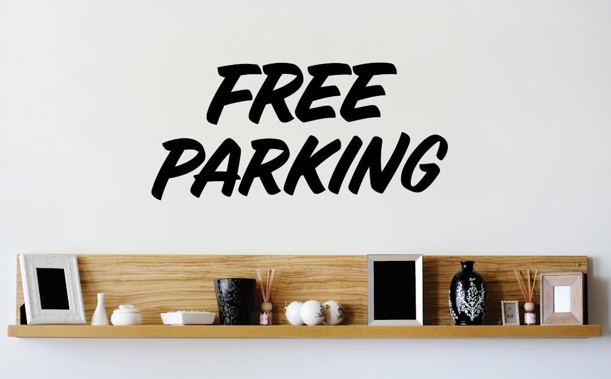 Custom Decals Free Parking Quote 20x40 Inches - Walmart.com