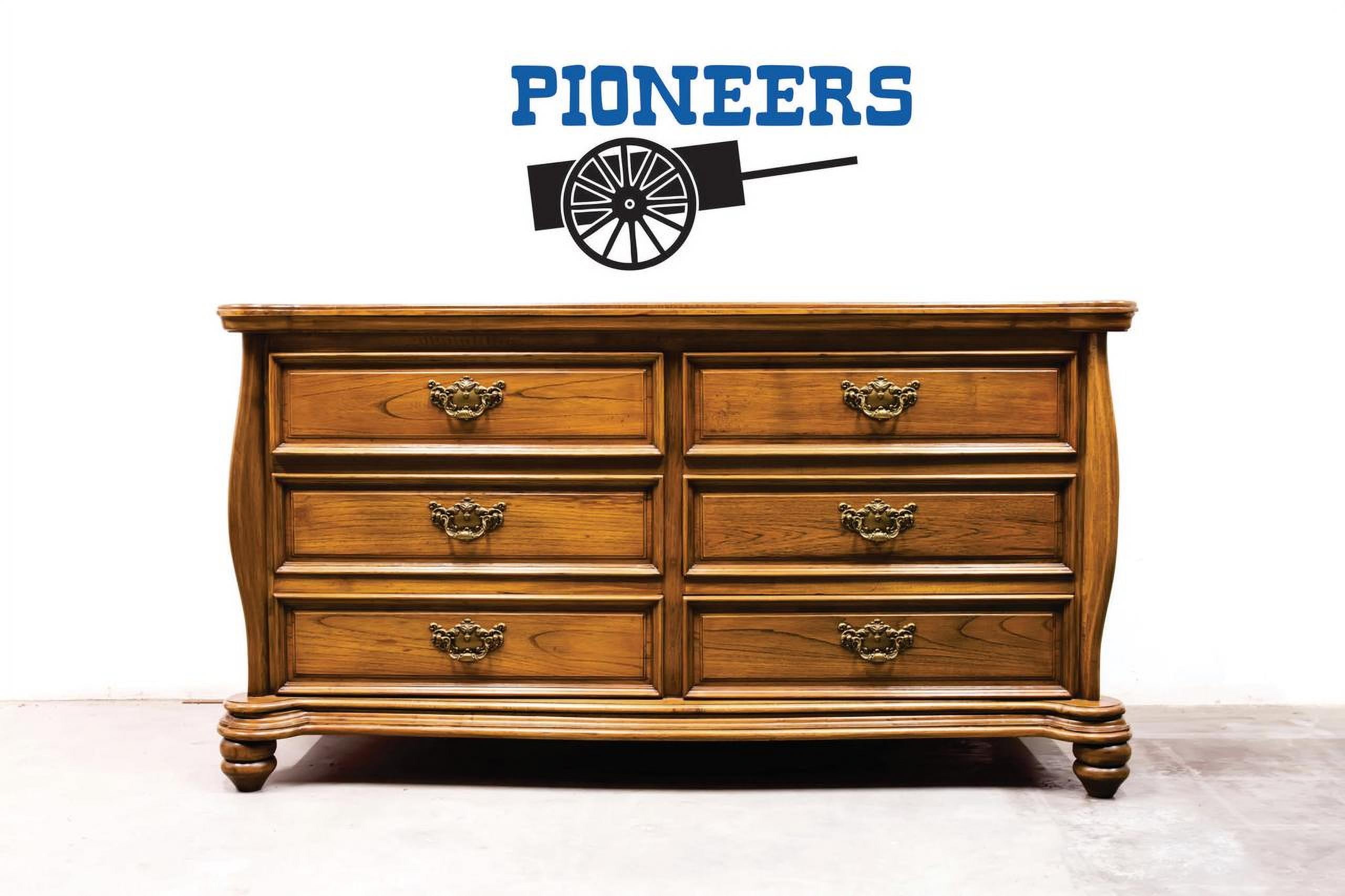 Custom Decals Pioneers Wall Art Size: 14 Inches x 28 Inches Color ...