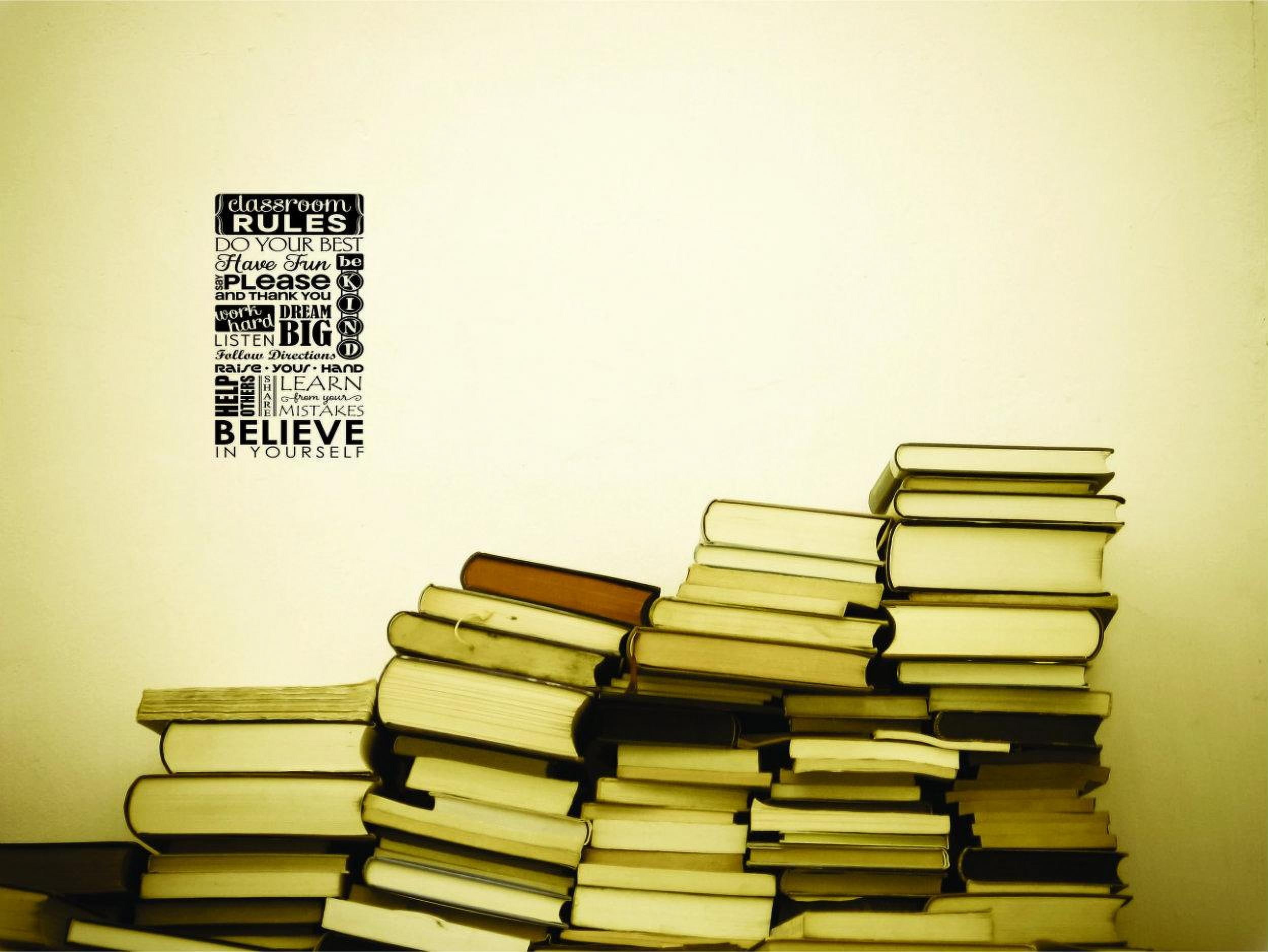 Custom Decals - Prices Reduced Classroom Rules Work Hard Dream Big ...