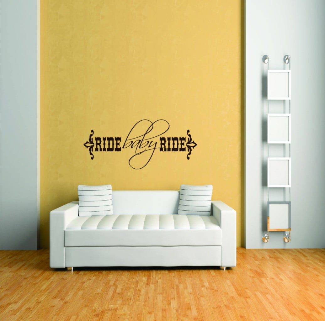 Custom Decals Ride Baby Ride Design 12 X 30 Inches - Walmart.com