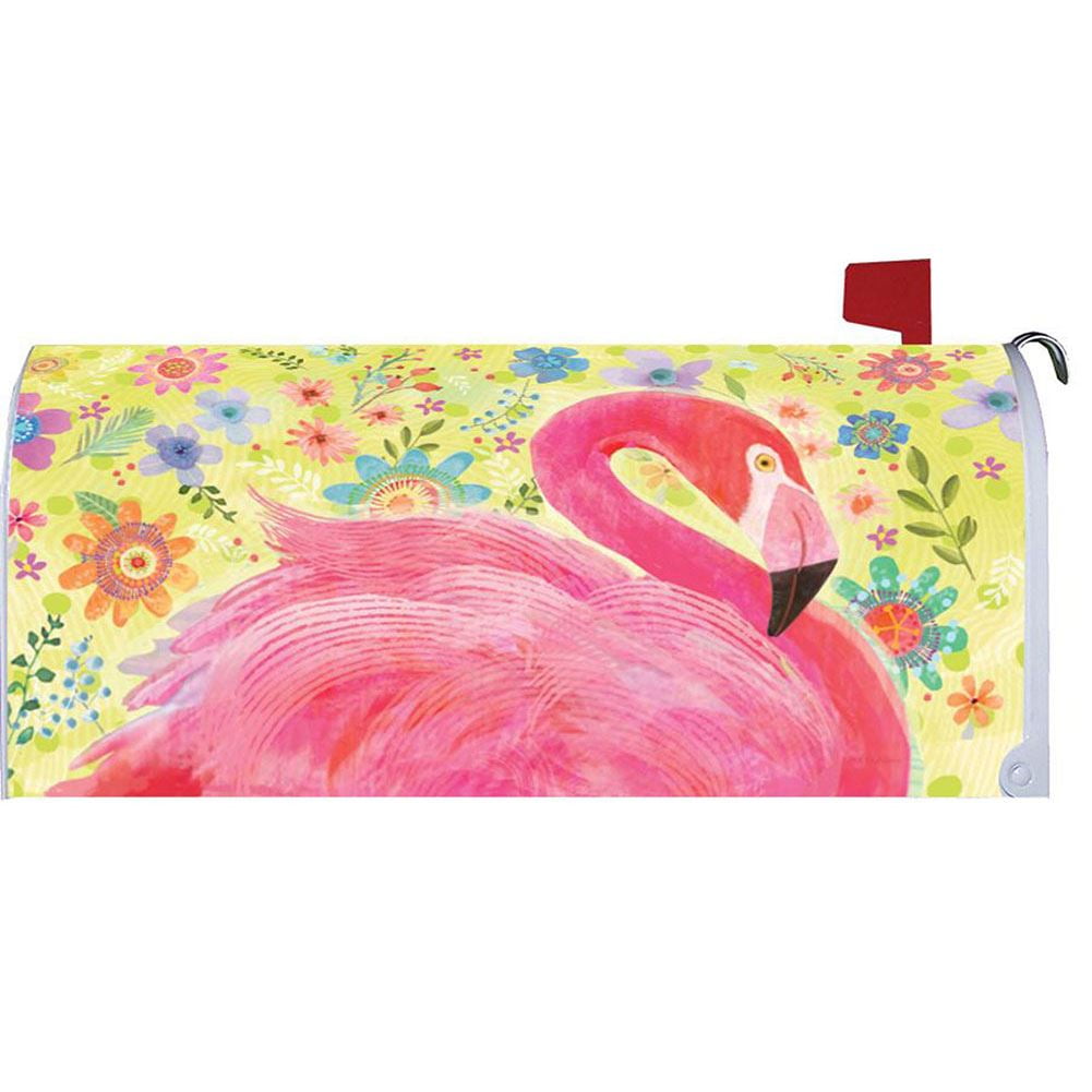 Custom Decor 4017MM Flamingo Floral Mailbox Makeover - Vinyl - Walmart.com