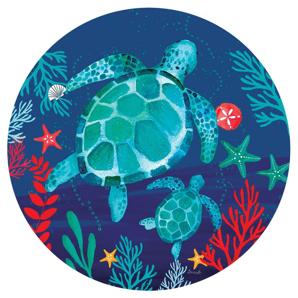 Custom Decor Accent Magnet - Floating Turtles, 6 inch - Walmart.com