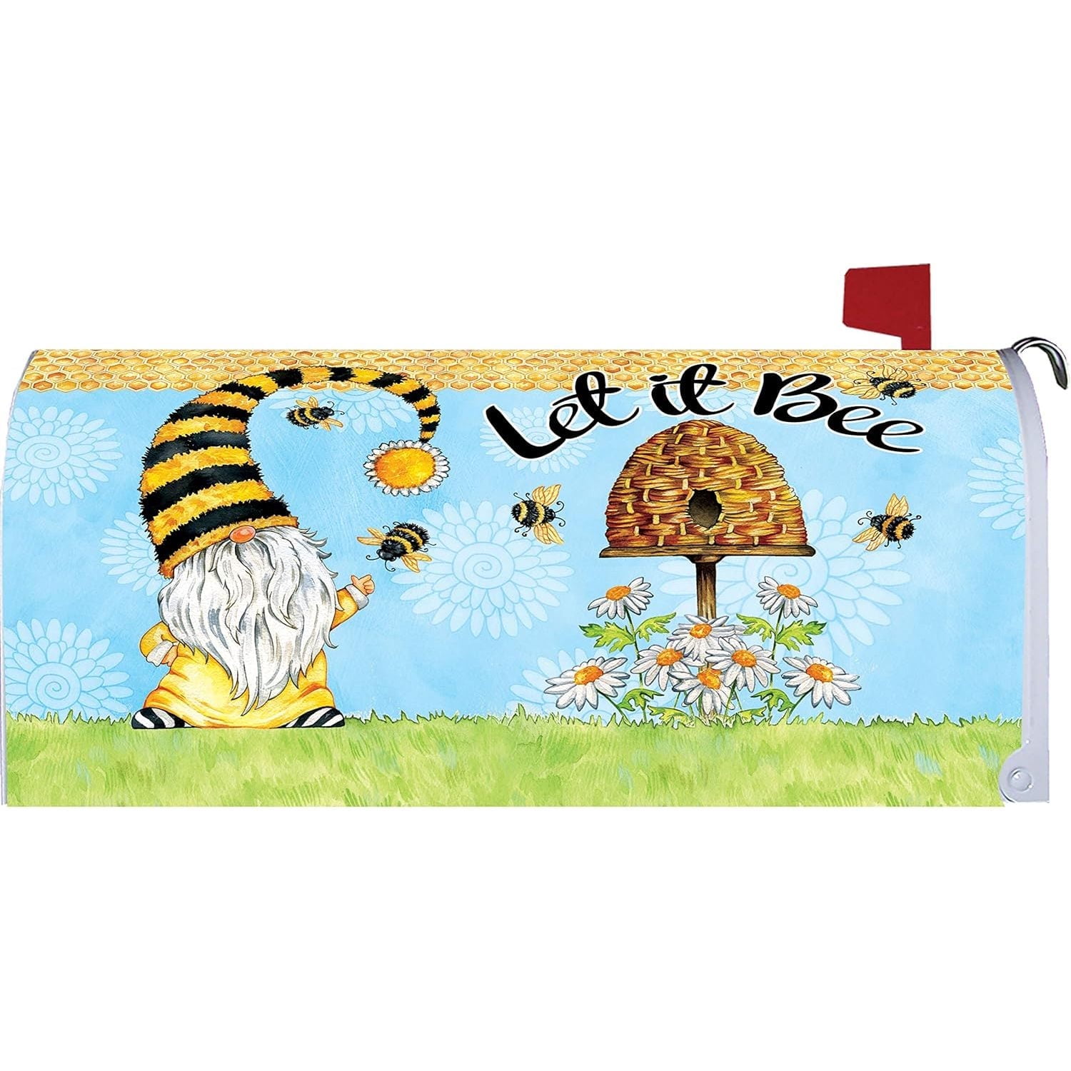 Custom Decor Gnome & Bees Mailbox Makeover - Vinyl with Magnetic Strips ...
