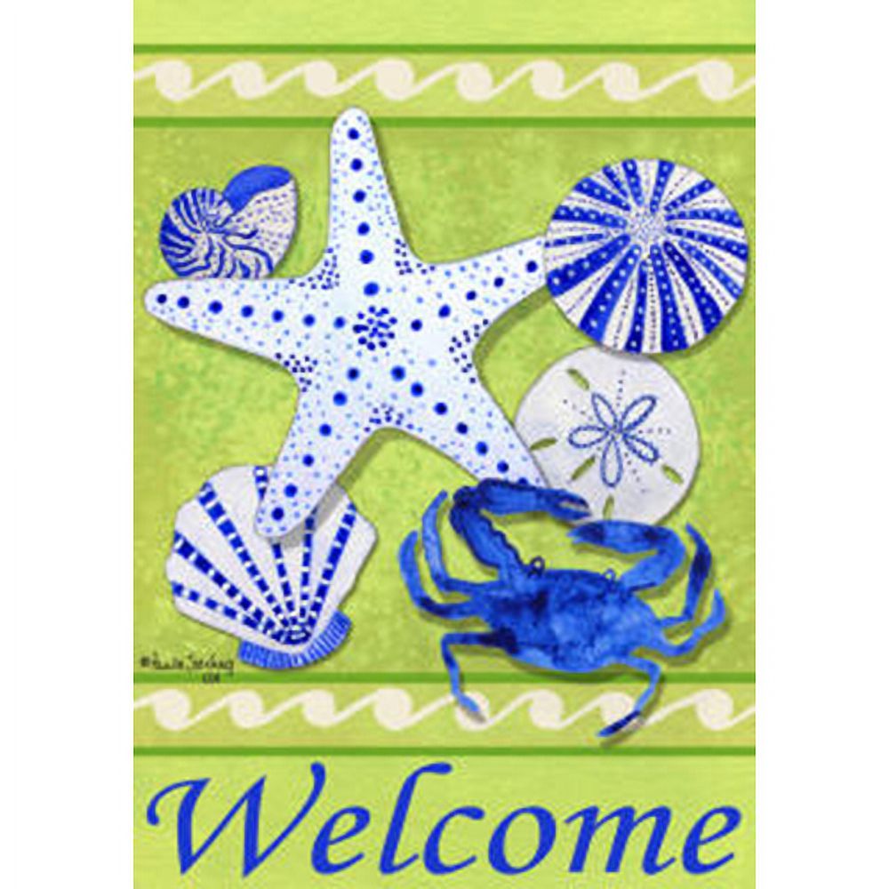 Custom Decor Seashells-Mini Flag - Walmart.com