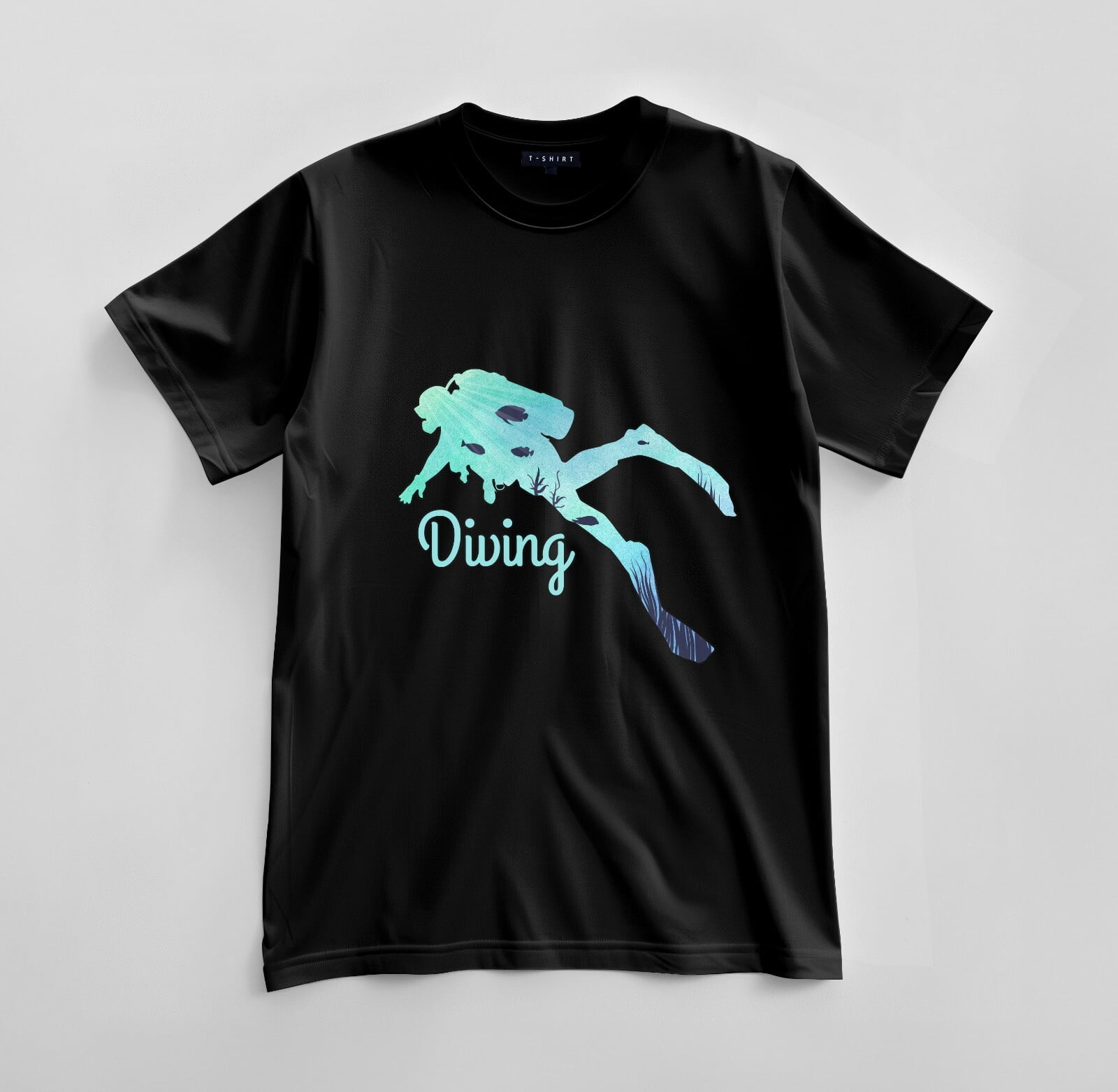 Custom Deep Dive Graphic T-shirt Design Unisex Jersey Short Sleeve Tee ...