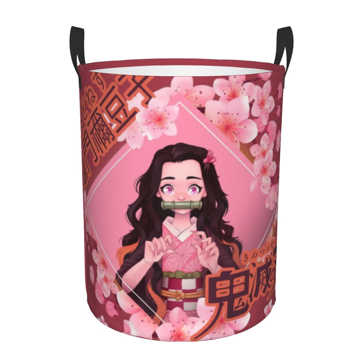 Custom Demon Slayer Kimetsu No Yaiba Laundry Basket Collapsible Clothes ...