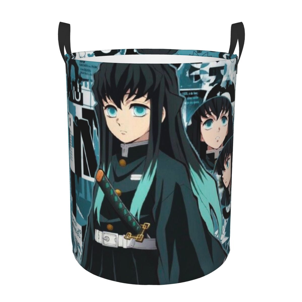 Custom Demon Slayer Kimetsu No Yaiba Laundry Basket Collapsible Clothes ...