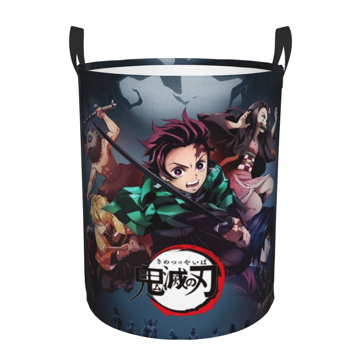 Custom Demon Slayer Kimetsu No Yaiba Laundry Basket Collapsible Clothes ...