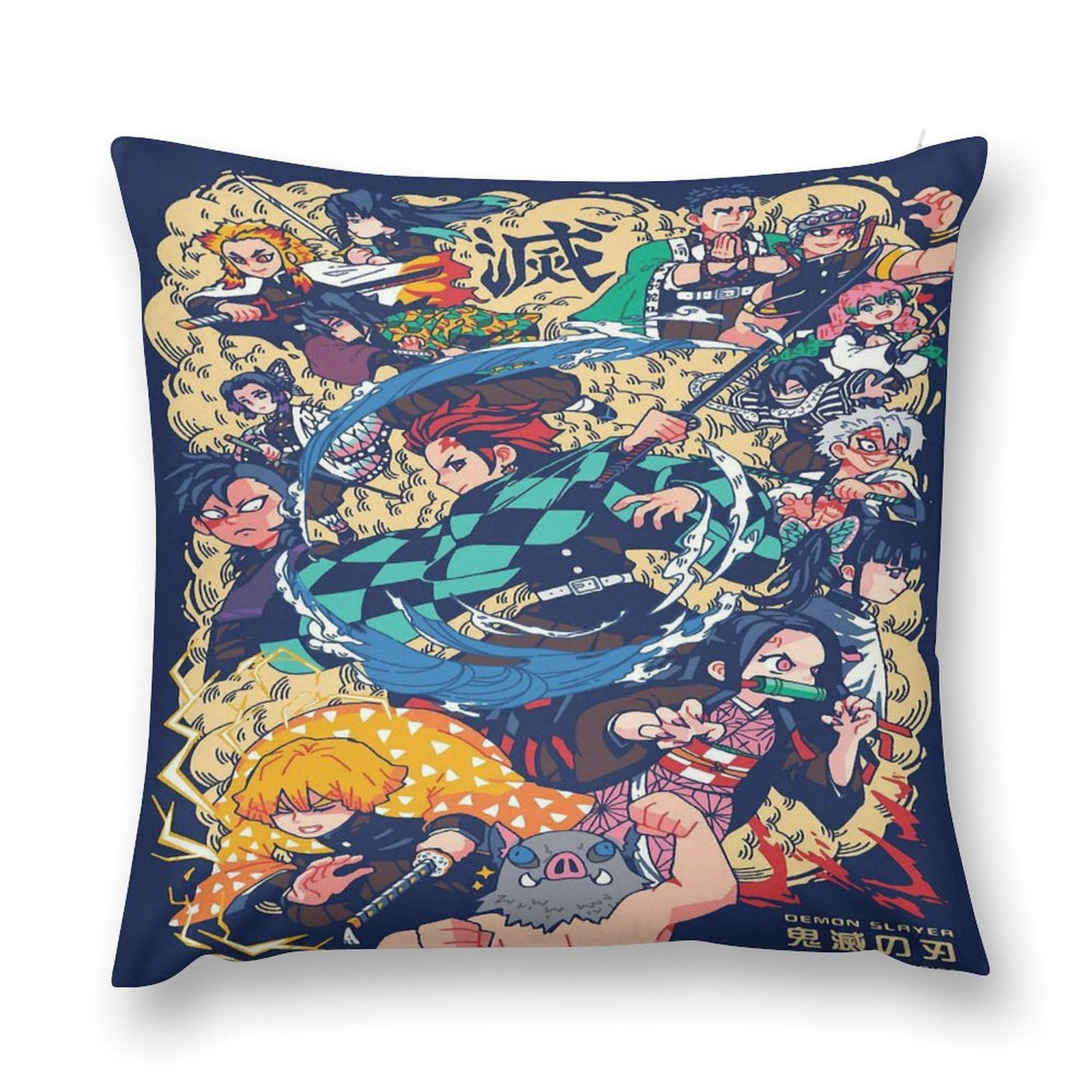 Custom Demon Slayer Pillowcases cushion covers plush pillowcases soft ...