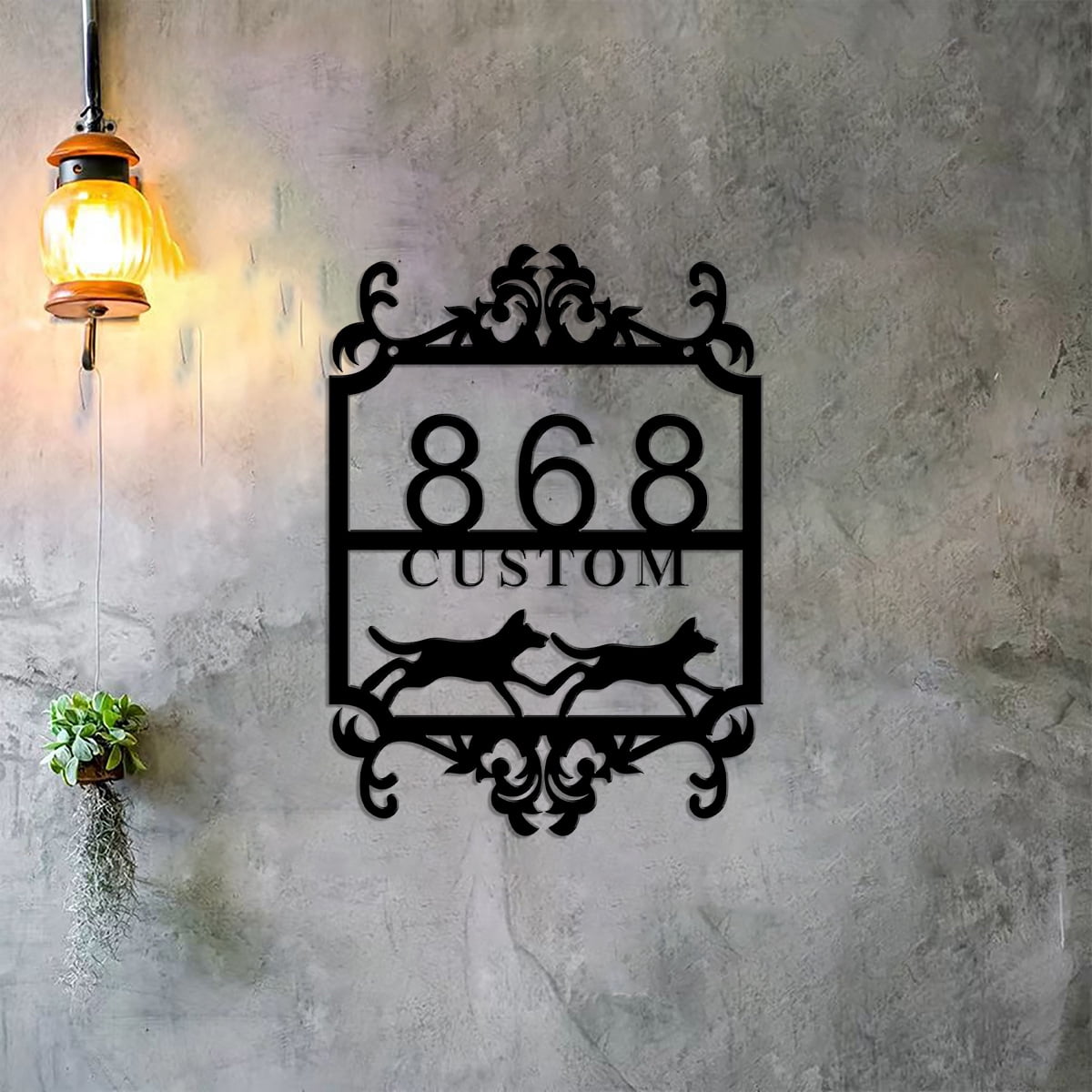 Custom Design Personalized Name Sign Decorative Floral Garden Sign ...