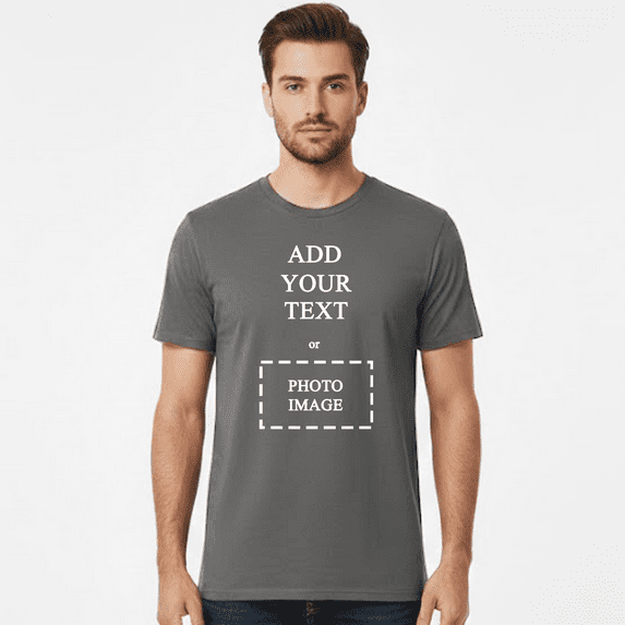 Custom Designed Crewneck T-Shirt | Personalized Shirt for Men Made with ...