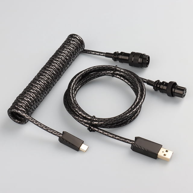 Custom Detachable Cable Mechanical Gaming Keyboard Coiled Keyboard ...